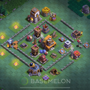 Best Builder Hall 4 Base Layouts • BH4 COC Base Links