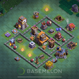Best Builder Hall 4 Base Layouts • BH4 COC Base Links