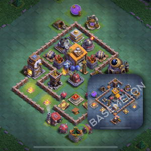 Best Builder Hall 6 Base Layouts 2024 • BH6 COC Base Links