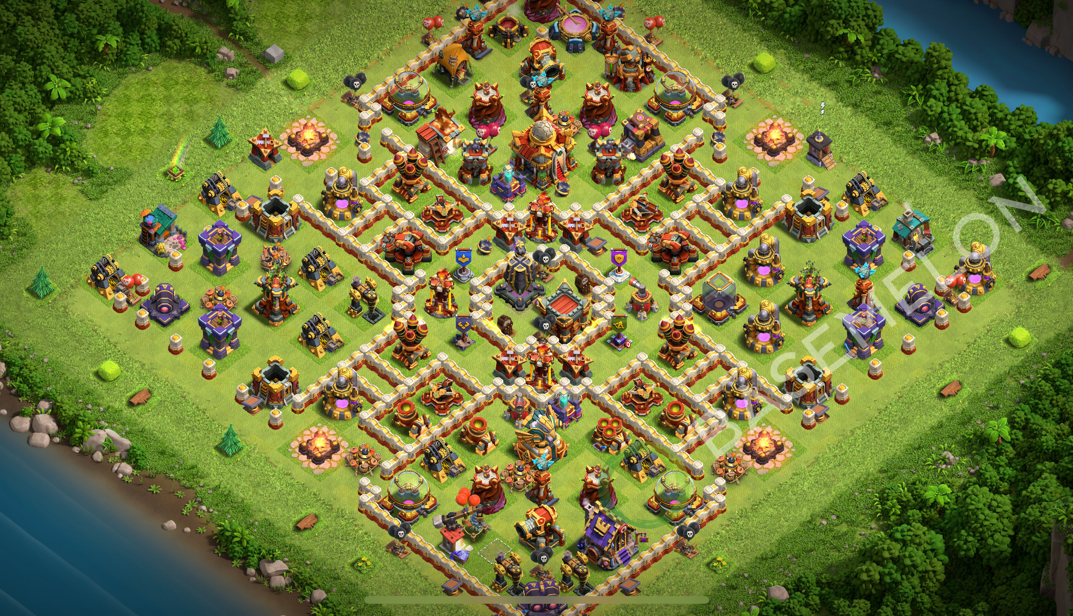 NUEVO! Ayuntamiento 16 Defensa Clash of Clans Aldea 2026 con Enlace ...