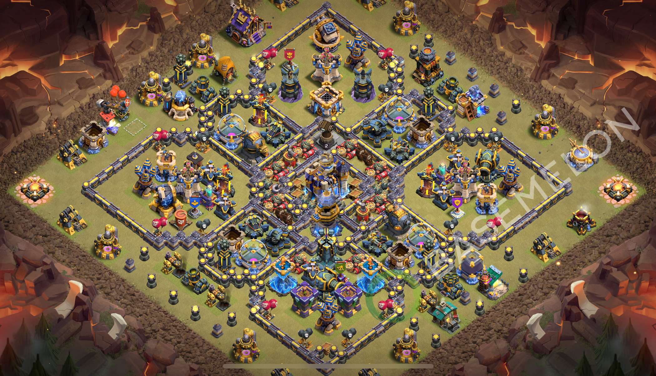NEU! Rathaus 18 Krieg COC Base Layout 2025 Mit Link • TH18, Anti Alles ...