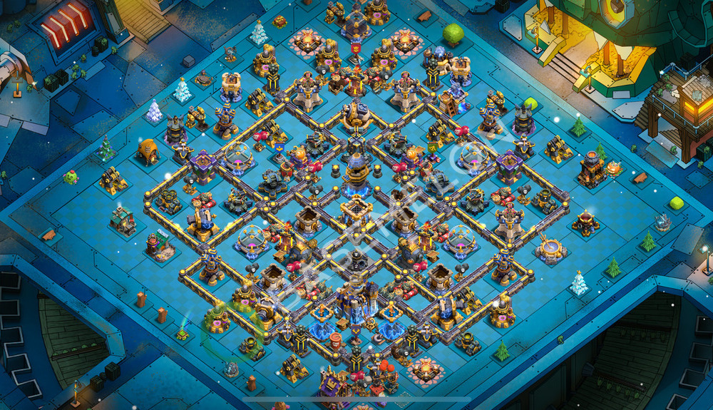 NOUVEAU! Hôtel de Ville 18 Trophées/Défense COC Village 2026 avec le ...