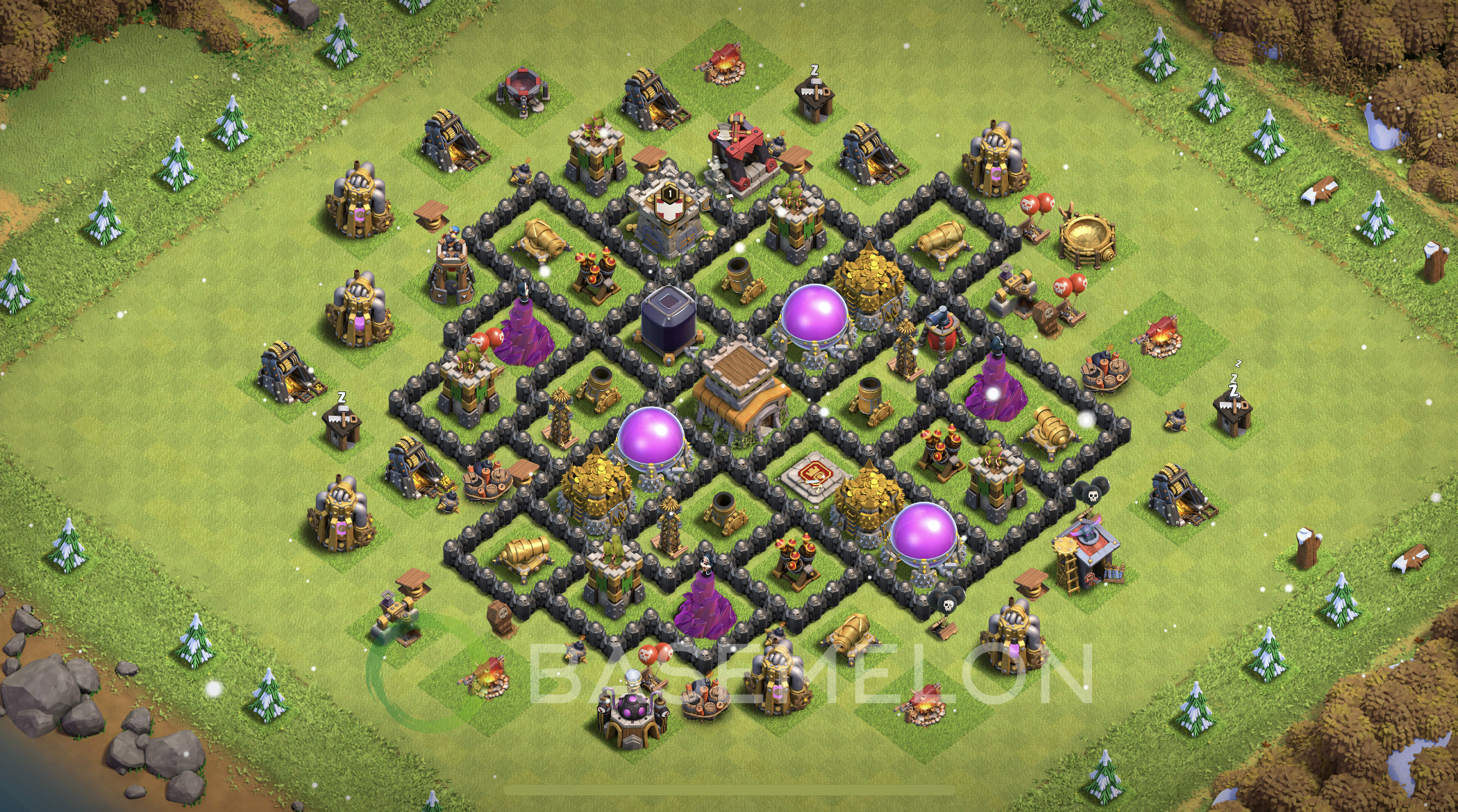 Town Hall 8 Farm COC Base Layout 2026 With Copy Link TH8 Design 2121 Town Hall 8 Farm COC Base Layout 2026 With Copy Link TH8 Design 2121